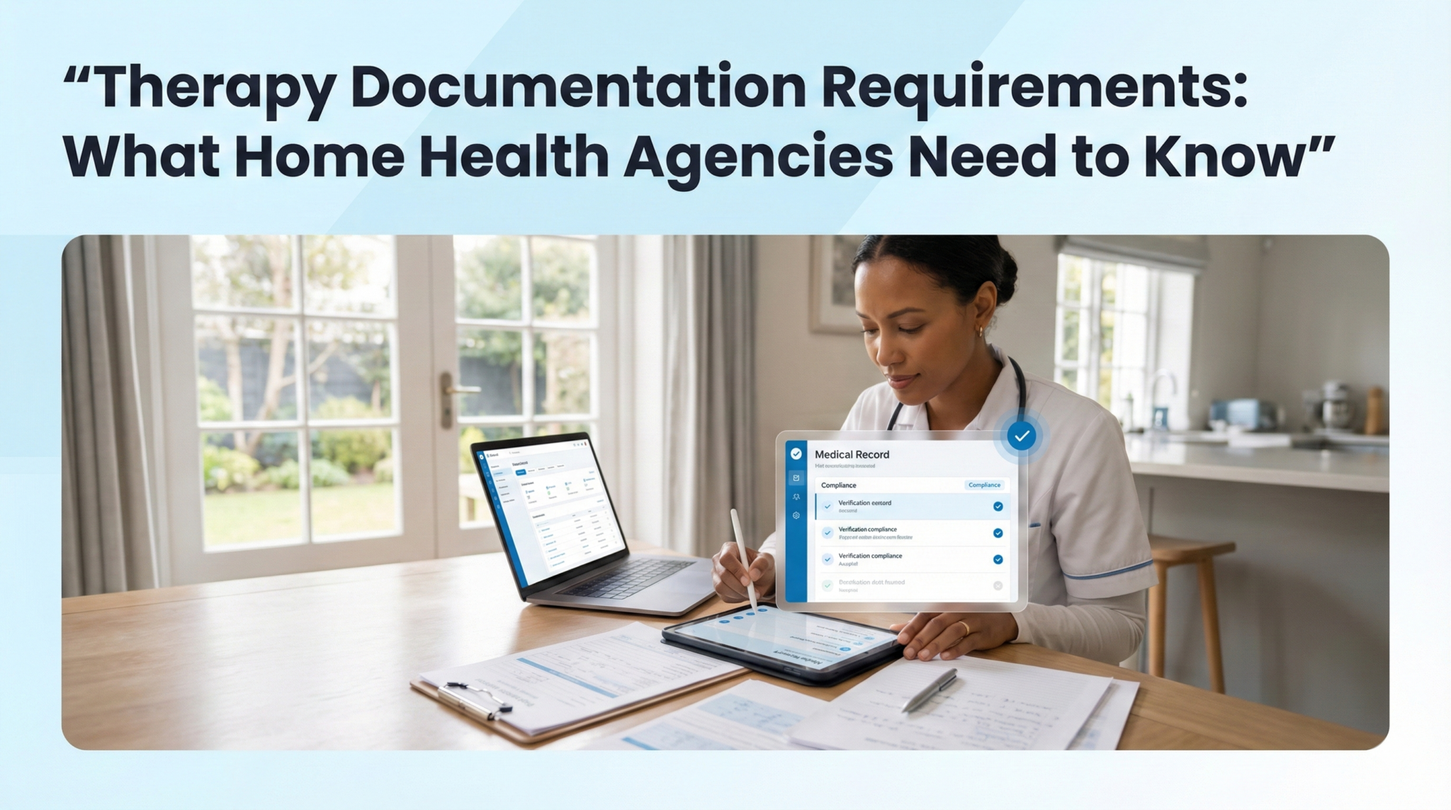 Therapy Documentation Requirements for Home Health Agencies